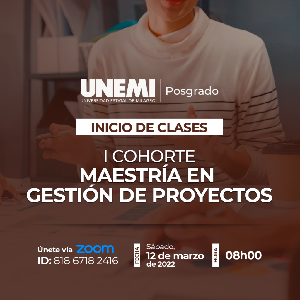 EVENTO | Inauguración de la Maestría en Gestión de Proyectos - UNEMI