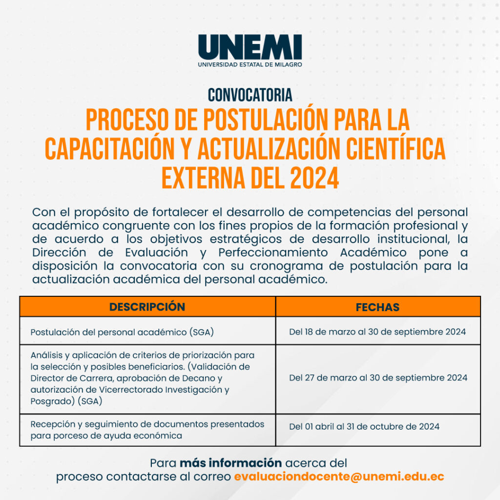 Gaceta Informativa para Docentes - UNEMI